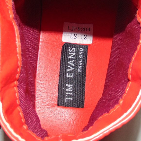 Tim Evans England | Shoes | Nwt Tim Evans England Red Quilted Hitop ...